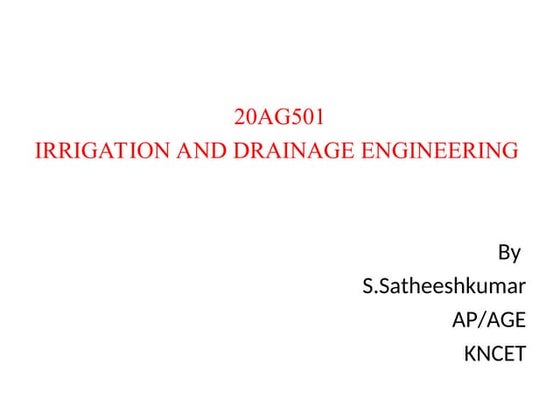 measurement of infiltration | PPTX