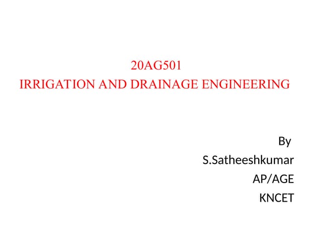 MICRO IRRIGATION in detail with example.pptx | Agriculture | Industries