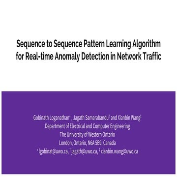 Sequence to Sequence Pattern Learning Algorithm for Real-time Anomaly Detection in Network ...