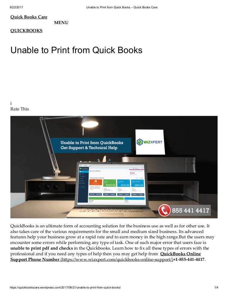 Unable To Print From Quick Books unable-to-print-from-quick-books