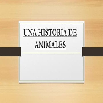 La escuela de los animales | PPTX