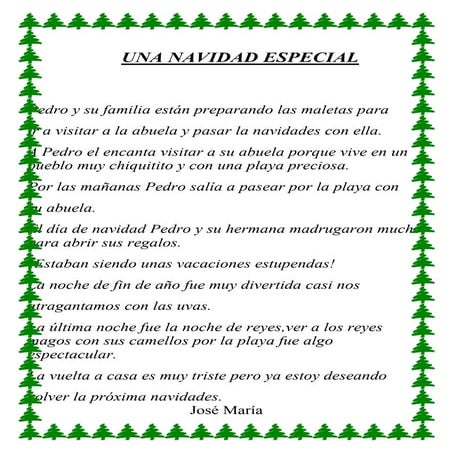 Una navidad especial | DOCX
