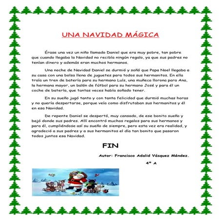 Una navidad mágica | DOCX