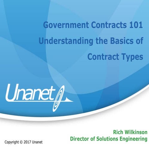 Government Contracts 101 - Understanding the Basics of Contract Types | PDF