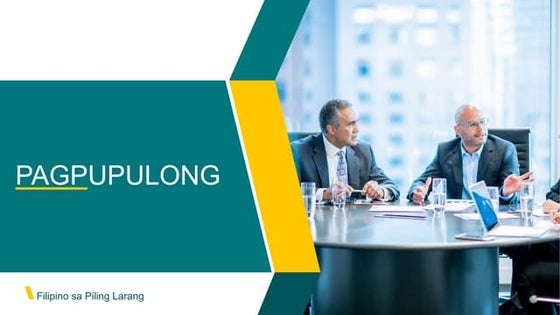 Ang pagpupulong | PPT