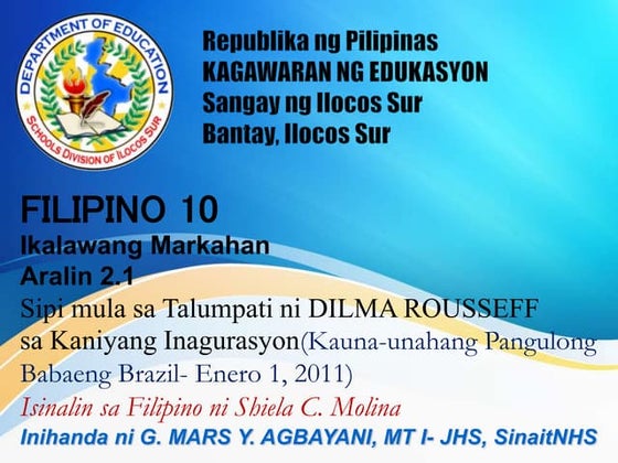 Talumpati ni Dilma Rousseff | PDF