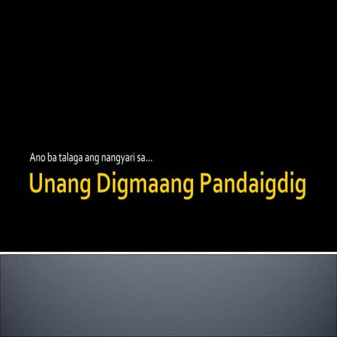ang unang digmaan pan daigdig (timeline) | PPTX
