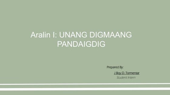 Mga Dahilan ng Unang Digmaang Pandaigdig | PPTX