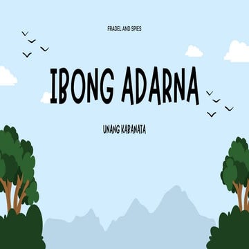 Unang Kabanata - Ibong Adarna / Ang panaginip ni haring fernando | PDF