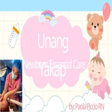 Unang Yakap and essential newborn care.pptx