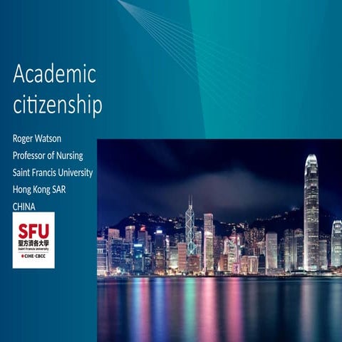 Academic citizenship (in higher education) | PPTX