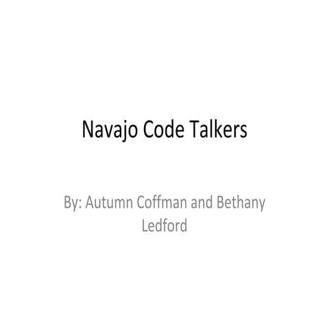 U:\Navajocodetalkers | PPT