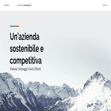 Un azienda sostenibile e competitiva | PDF