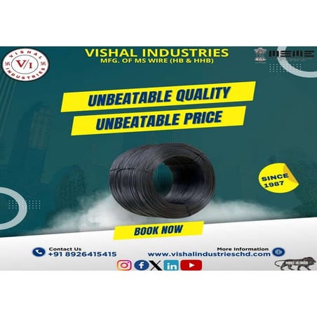 MS Wire (HB & HHB), Annealed Wire, Boron Steel Wire by Vishal ...