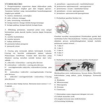 Un biologi 2011 | PDF