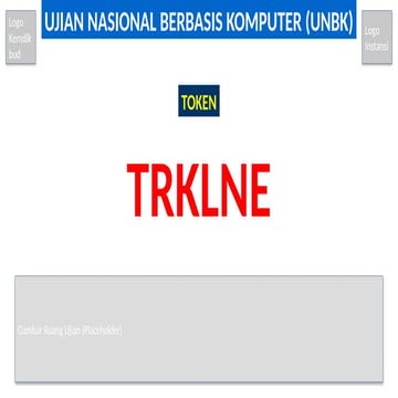 UNBK_Token_Template_Canva token anbk untuk sd | PPTX