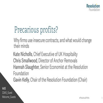 Precarious profits? Why firms use insecure contracts, and what would ...