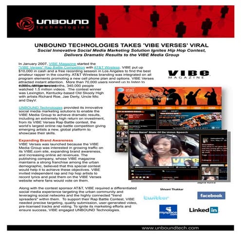 Unbound Vibe Case Study | PDF