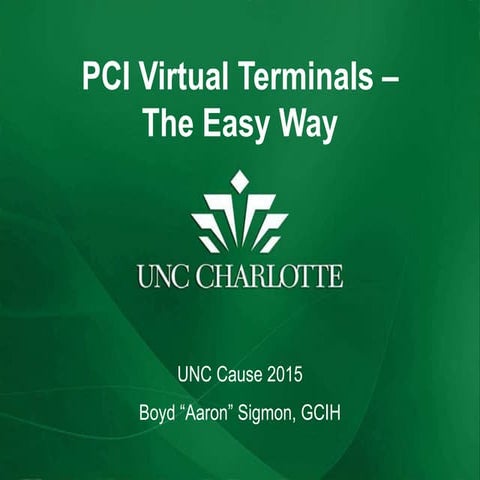 PCI Virtual Terminals - The Easy Way | PPTX | Operating Systems ...