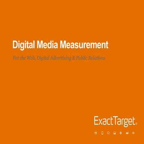 Digital Media Measurement | Brian D. Shelton | PPTX | Advertising ...