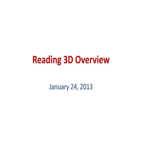 UNC Ed Deans Mtg Jan 24 2013 Reading 3D ppt | PPTX | Educational ...