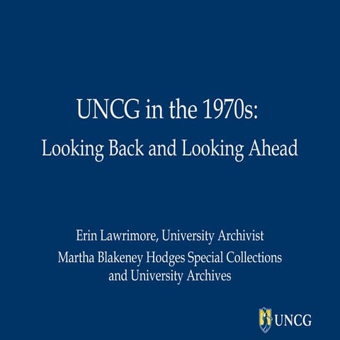 UNCG in the 1970s | PPT | Graduation | Personal Celebrations & Life Events