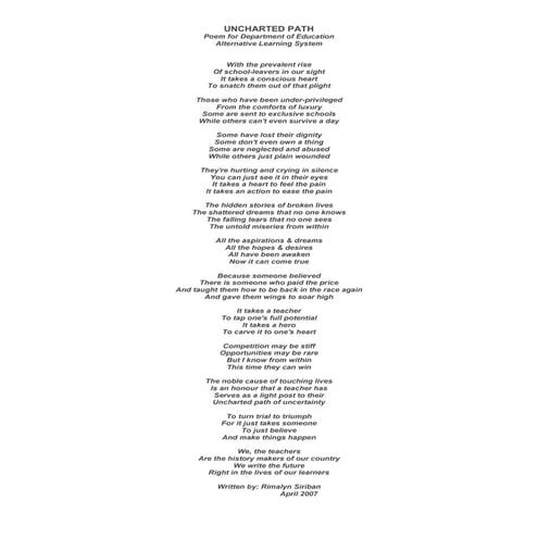 Uncharted Path | DOCX