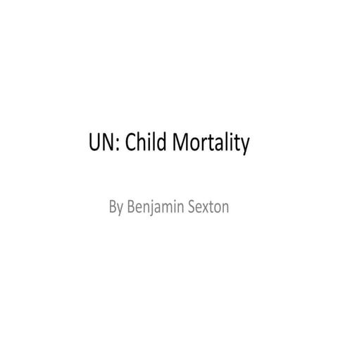 Reduce child mortality | PPTX