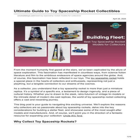 Ultimate Guide to Toy Spaceship Rocket Collectibles | PDF