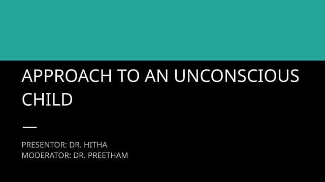 Approach to patient with altered sensorium | PPTX