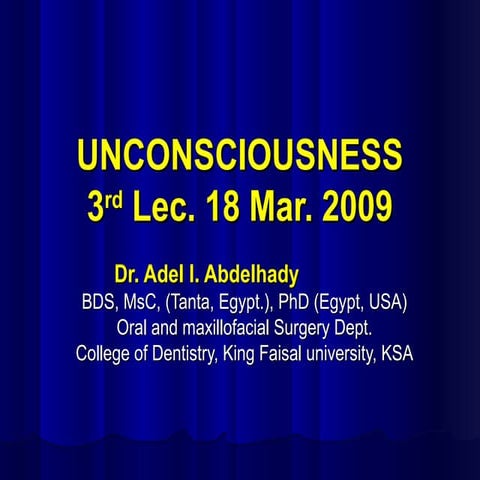 Unconsciousness | PPT