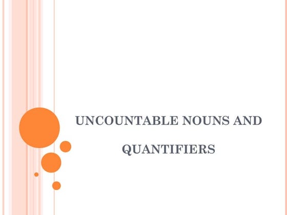 Countable and Uncountable Nouns | PPT | Environment | Science