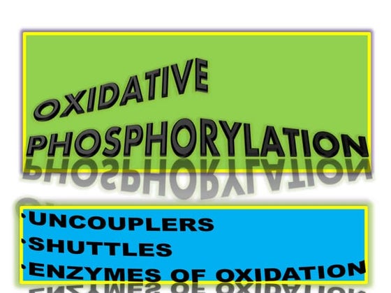 INHIBITORS AND UNCOUPLERS IN ELECTRONE TRANSPORT CHAIN | PPTX ...