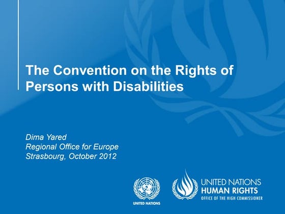 Presentation on human rights for disabled person | PPT