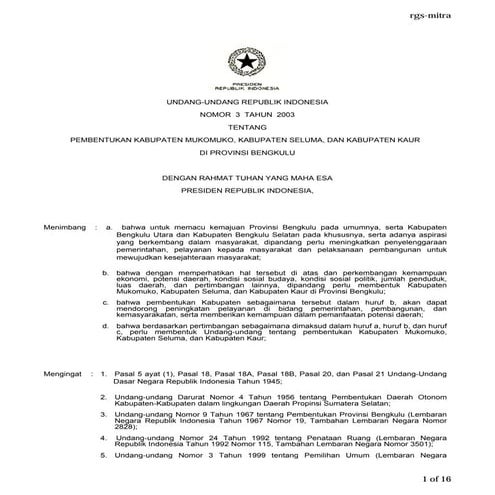Undang undang-nomor-3-tahun-2003 | PDF