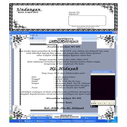 Undangan 40 hari | DOC