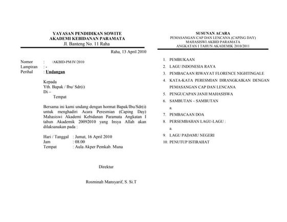 Undangan caping day 1 | PDF