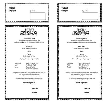 Undangan hajatans acara nikah pernikahan | PPT
