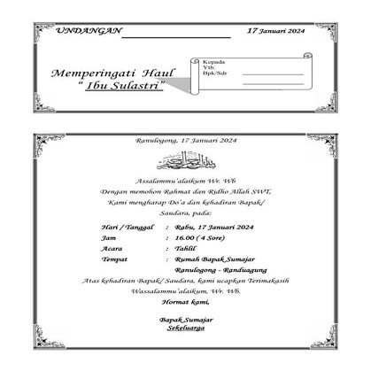 undangan haul dan undangan haul undangan haul_.doc