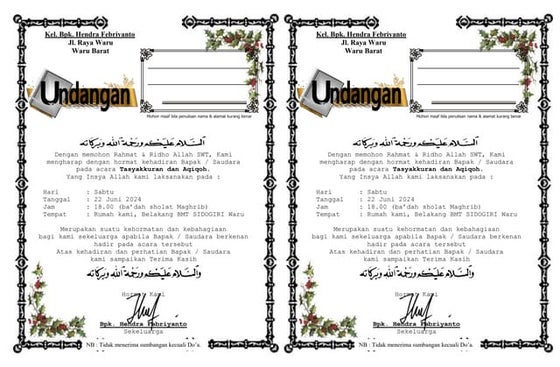 undangan tahlil dan kirim doa pendak 1.doc