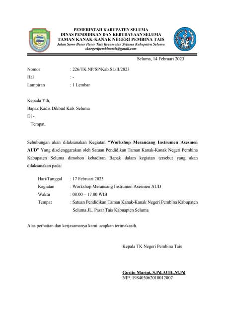 surat Undangan Buka puasa | DOC