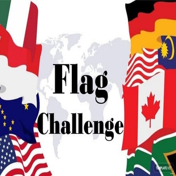 UN Day Flag Challenge Quiz - Flag Challenge for Elementary Class | PPTX