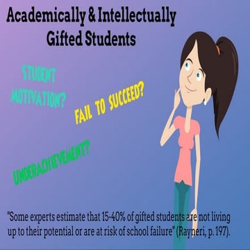 Underachieving Gifted Students | PPT