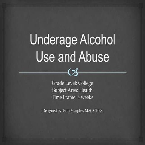 Underage drinking | PPTX