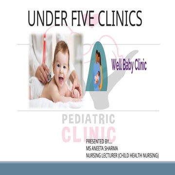 Under five clinic and well baby clinic | PDF