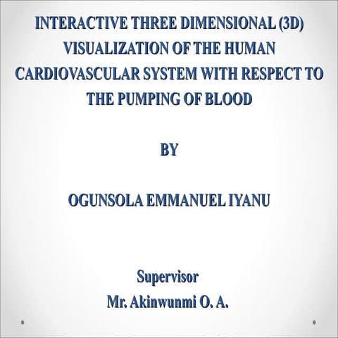 Undergraduate Project Defense | PPT