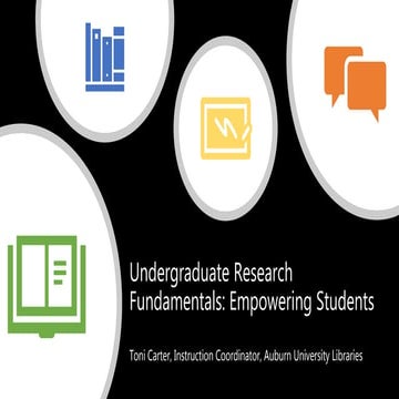 Undergraduate Research Fundamentals: Empowering Students (March 2020 ...