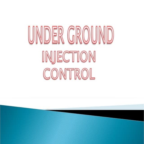 Underground Injection Control | PPT