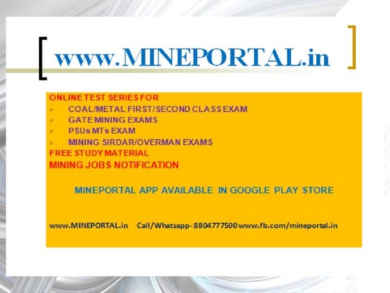 Cut And Fill Mining Method Ppt