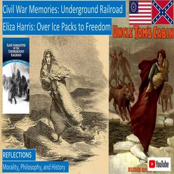 Underground Railroad, Eliza Harris Escapes Slavery Crossing the River ...